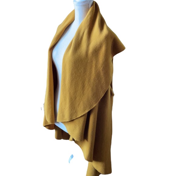 unknown | Jackets & Coats | Mustard Yellow Cape Style Vest | Poshmark